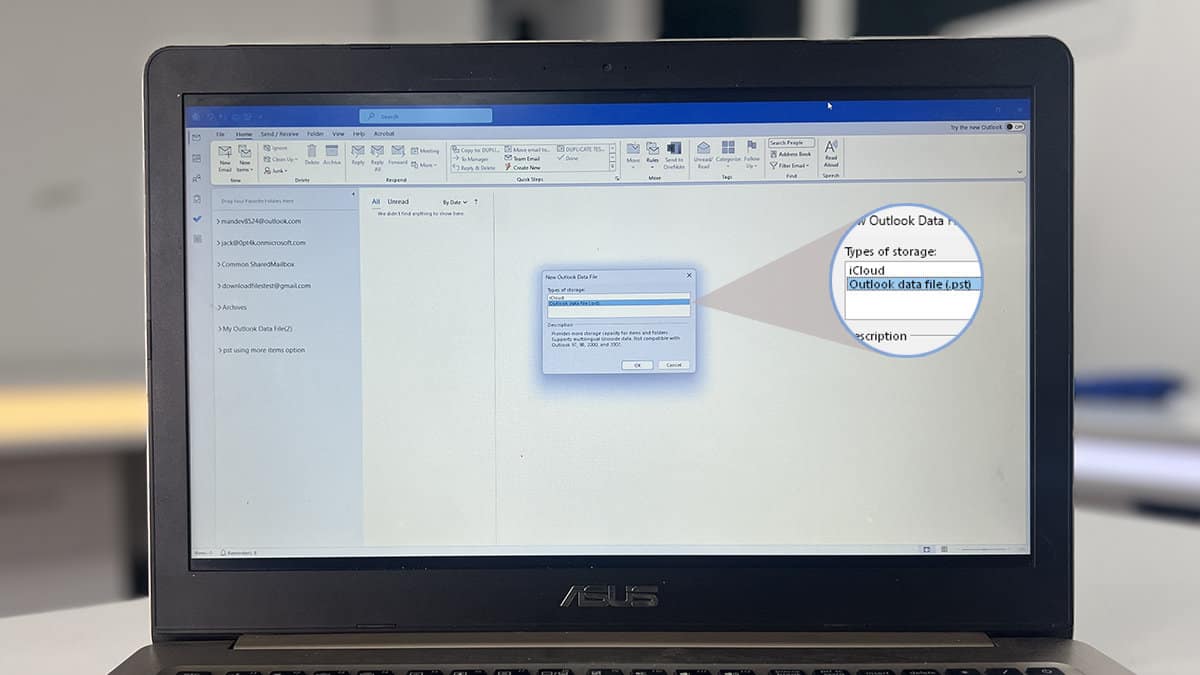 How to Create a PST File in Outlook