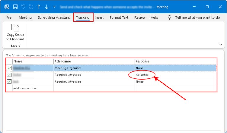 How to See Who Accepted a Meeting in Outlook