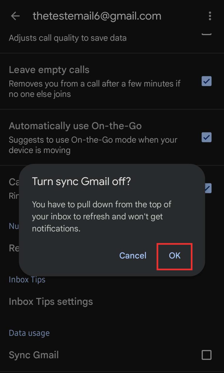 How to Unsync Gmail to Your Device