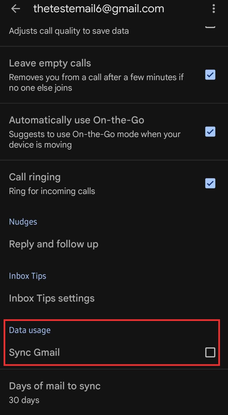 How to Unsync Gmail to Your Device