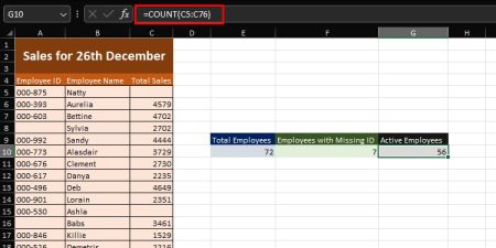 How to Count Number of Occurrences in Excel