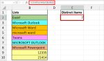How to Count Unique and Distinct Values in Excel