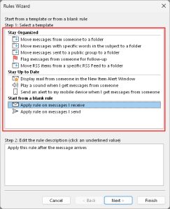 How to Set Up Rules in Outlook