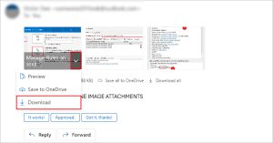 How to Download Image on Outlook