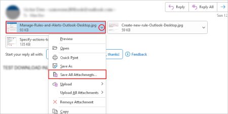 How to Download Image on Outlook