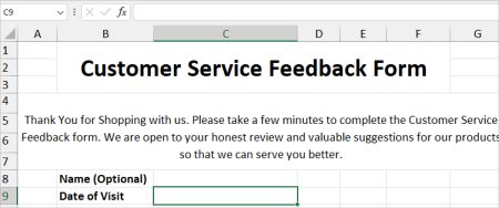 How to Create and Use a Printable Form in Excel