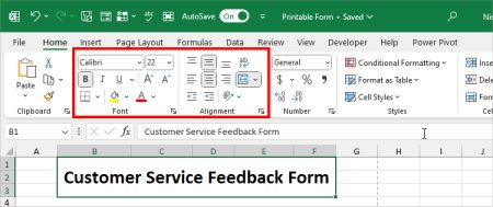 How to Create and Use a Printable Form in Excel