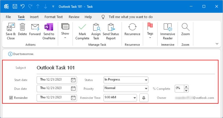How to Create To Do Task in Outlook