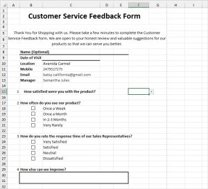 How to Create and Use a Printable Form in Excel