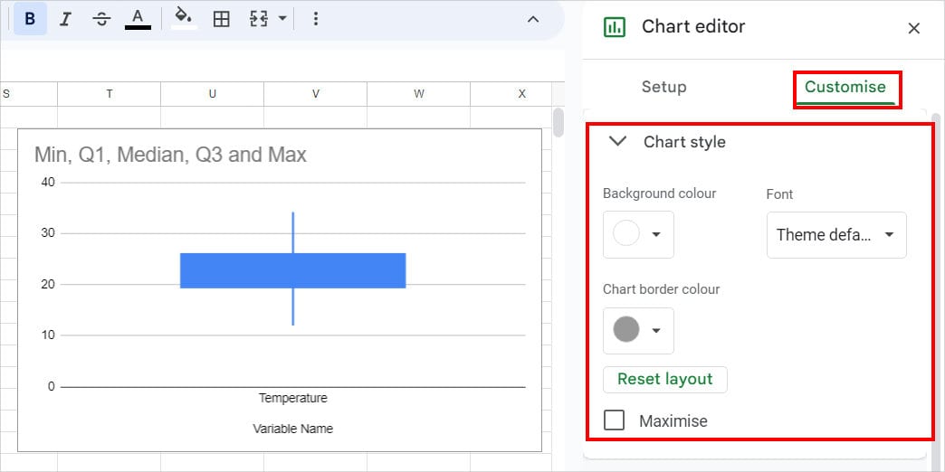 How to Make Box and Whisker Plot in Google Sheets