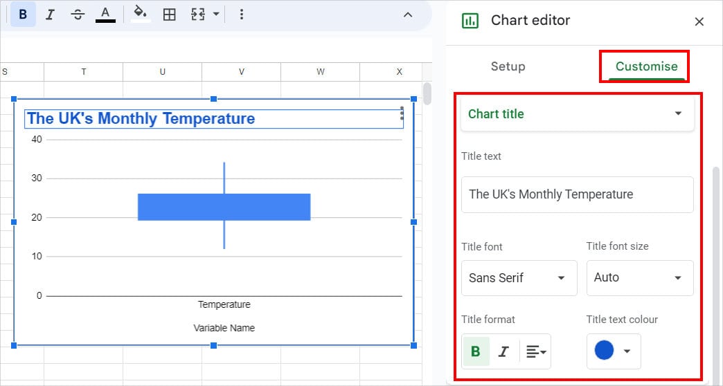 How to Make Box and Whisker Plot in Google Sheets