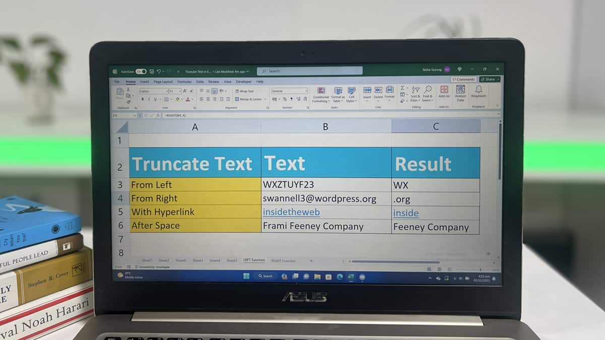 How to Truncate Text in Excel? 7 Best Ways
