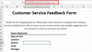 How to Create and Use a Printable Form in Excel