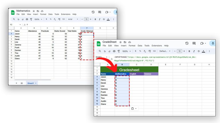 How to Link Two Google Sheets