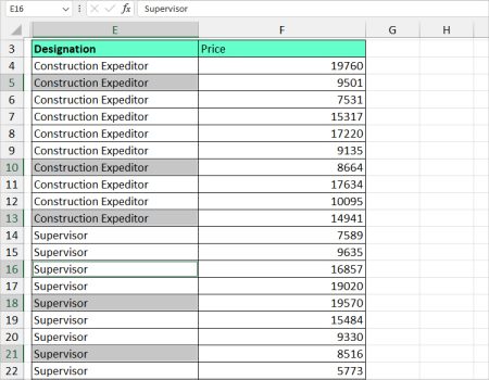 How to Invert Cell and Filter Selection in Excel