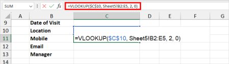 How to Do a VLOOKUP Between Two Sheets