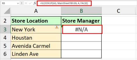 How to Do a VLOOKUP Between Two Sheets