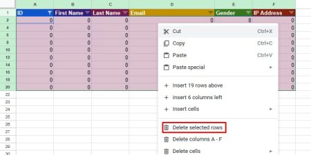 How to Delete Every Other Row in Google Sheets