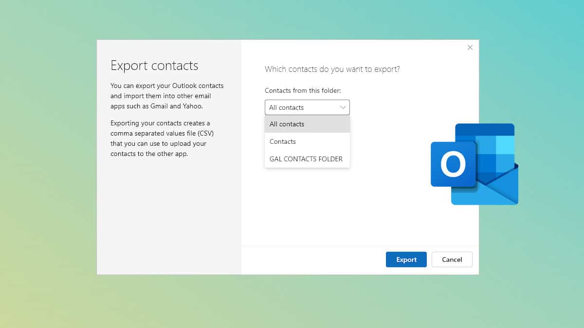 How to Export and Import Outlook Contacts