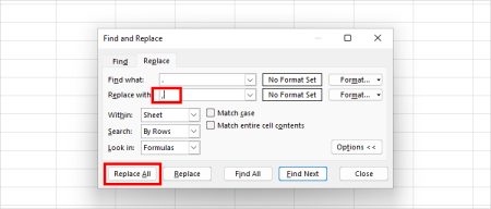 5 Ways to Change Dot to Comma in Excel