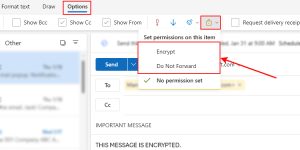How to Send Encrypted Email in Outlook