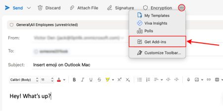 How to Insert Emoji and Smiley in Outlook