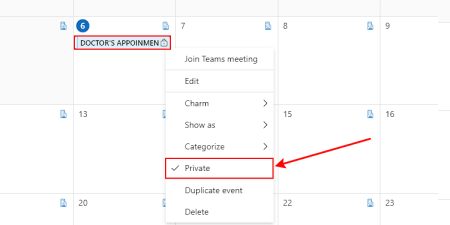 How to Hide Calendar Details in Outlook