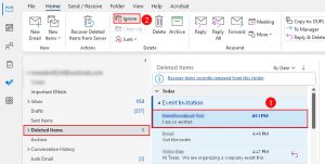 How to Ignore Email Conversations in Outlook